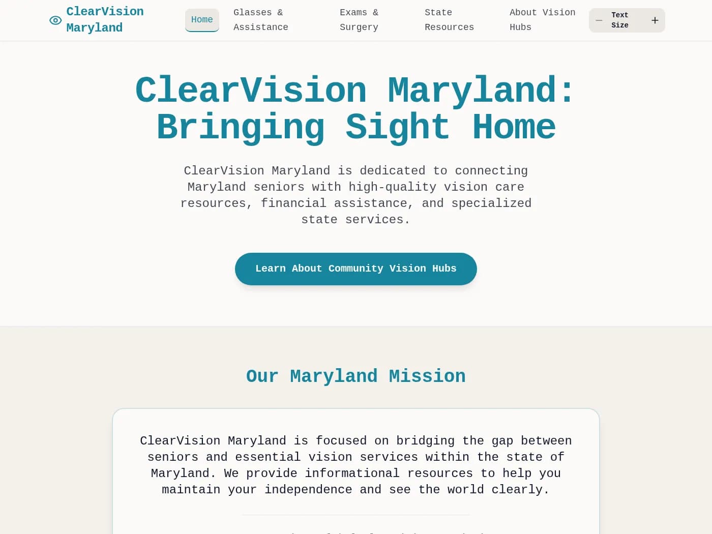ClearVision Maryland Site