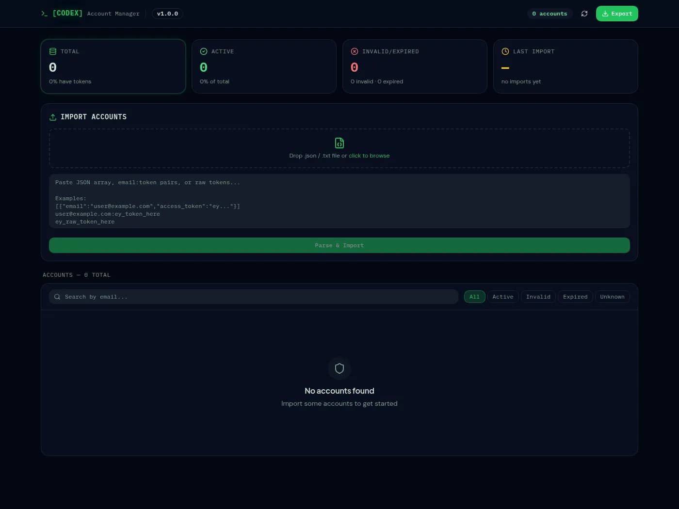 Bulk API Account Codex