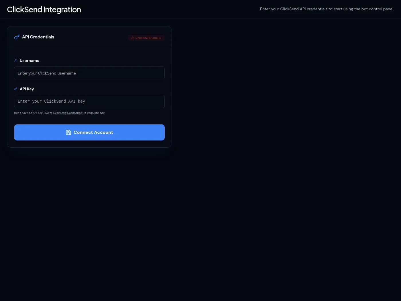 ClickSend Control Bot