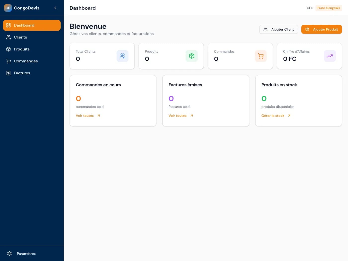 Congo Client Manager