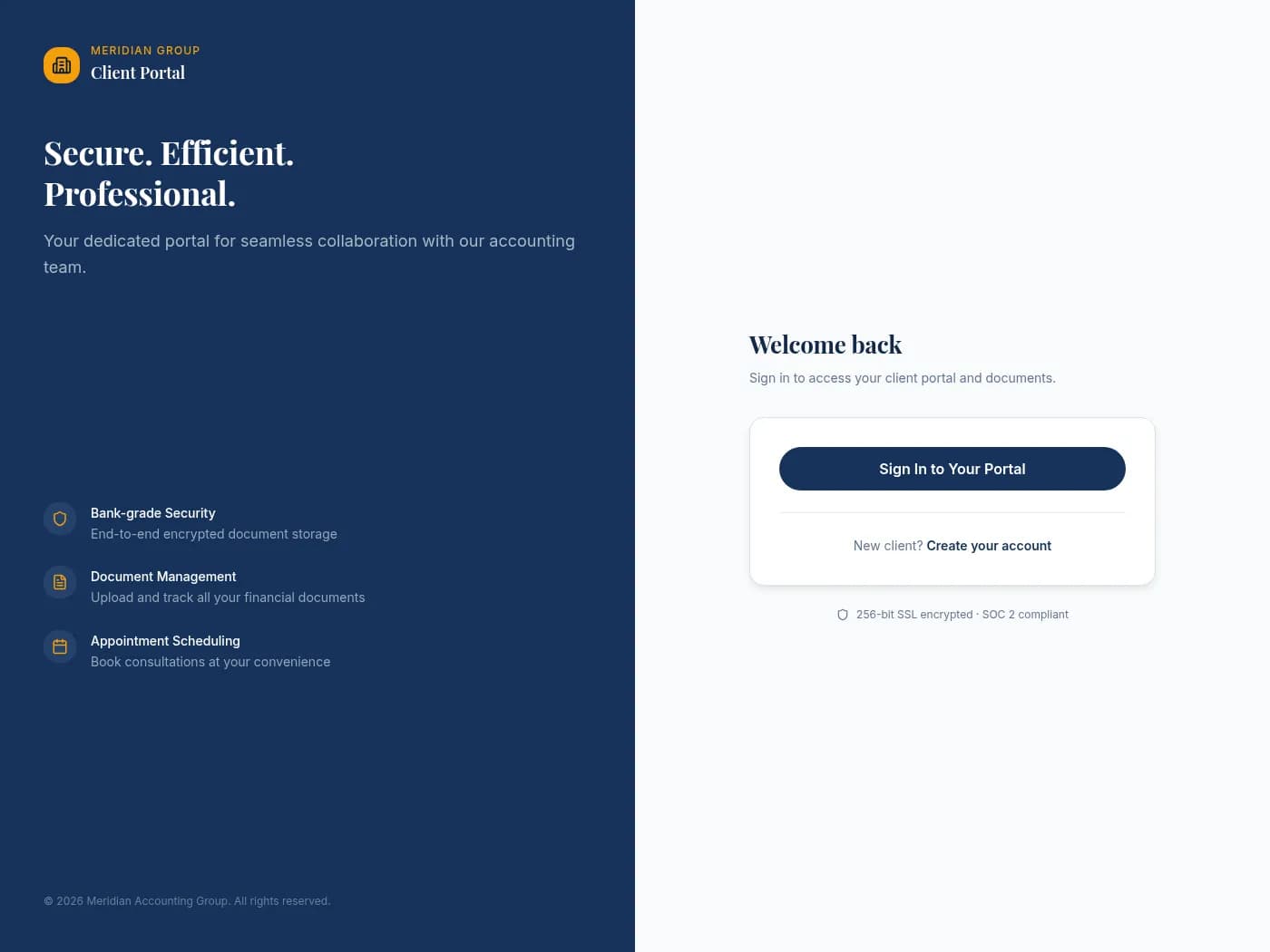 Secure Client Portal AI