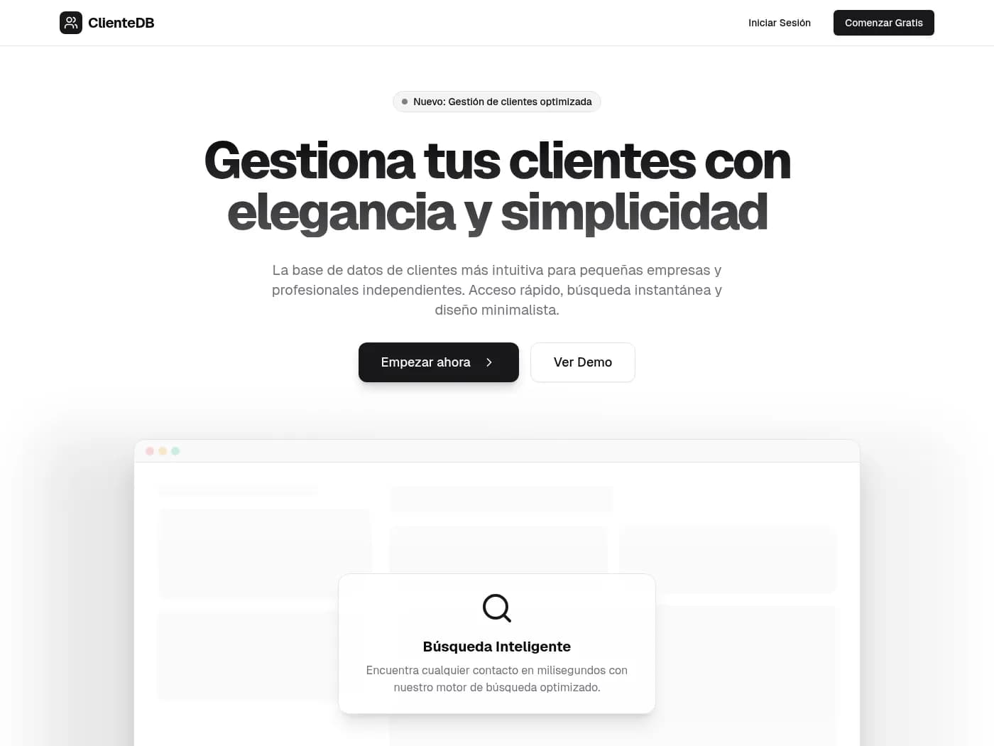 ClienteDB Simple