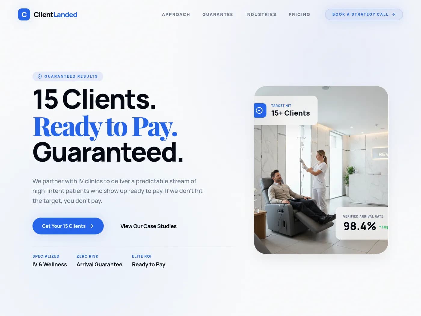 ClientLanded Leads Website