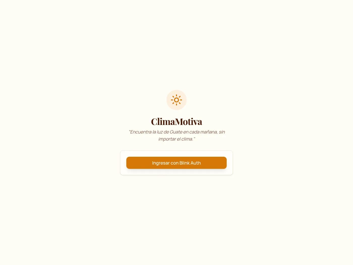 ClimaMotiva App