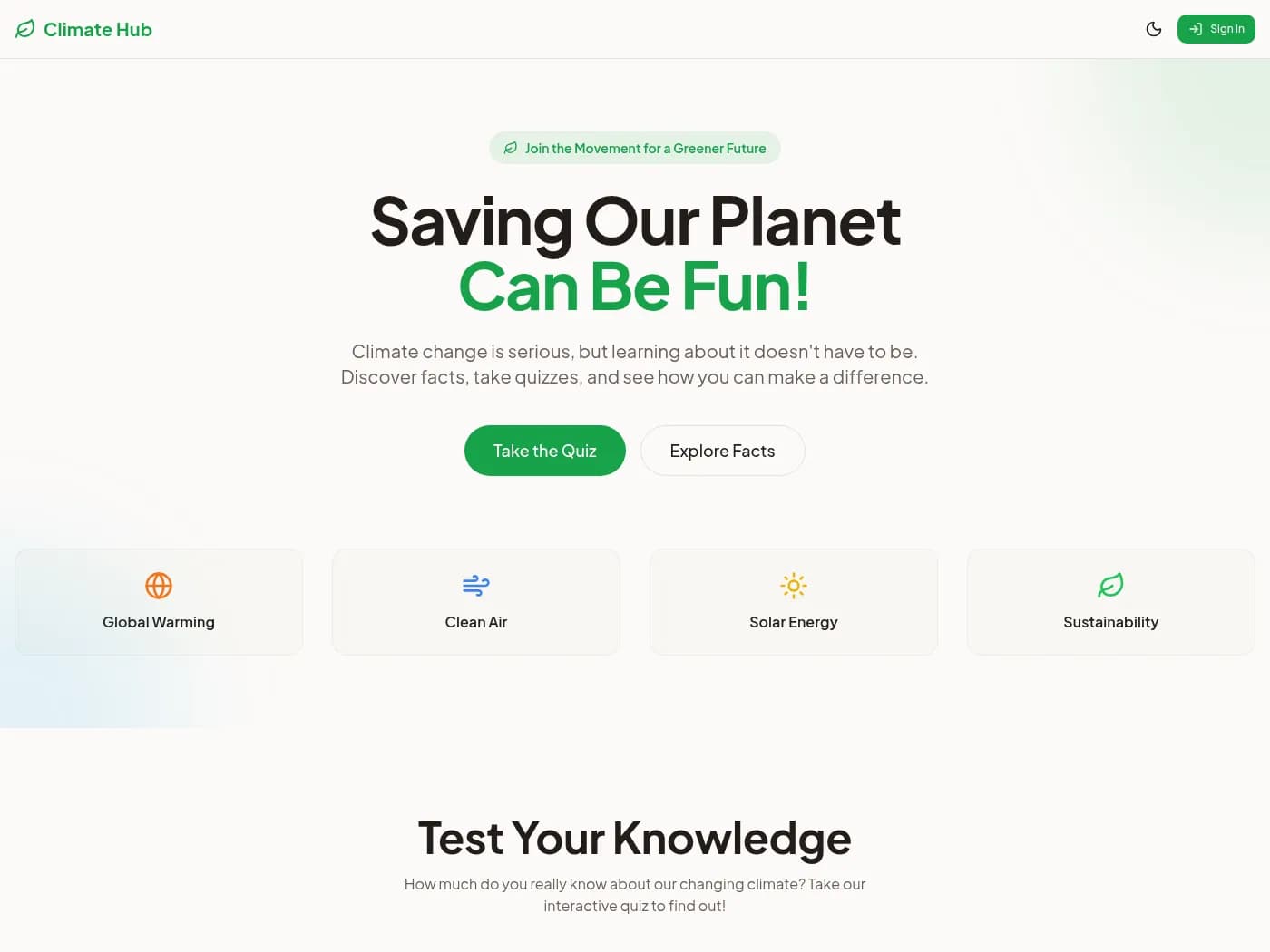 Climate Fun Hub