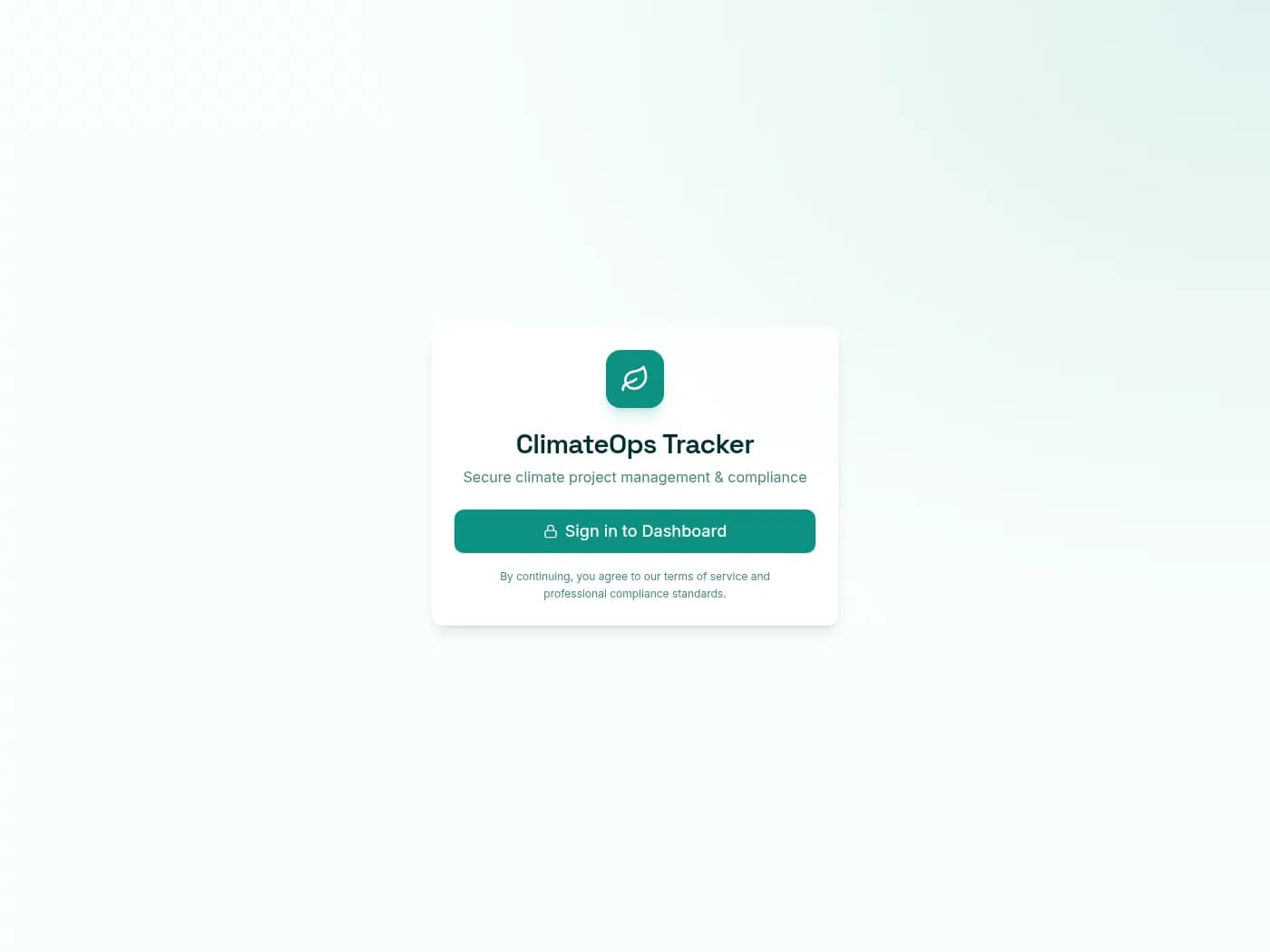 ClimateOps Tracker