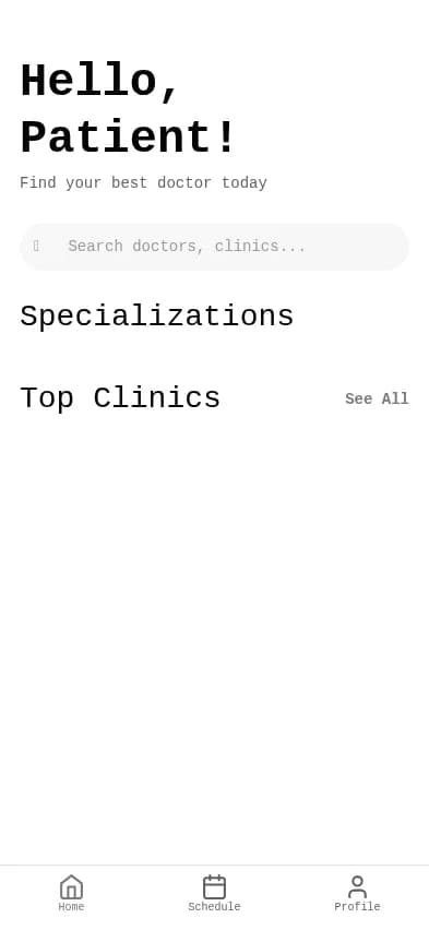Clinic Appointment App