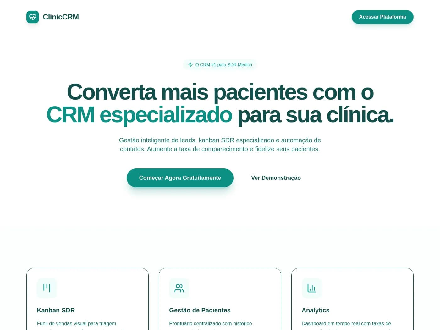 ClinicCRM Kaban SDR