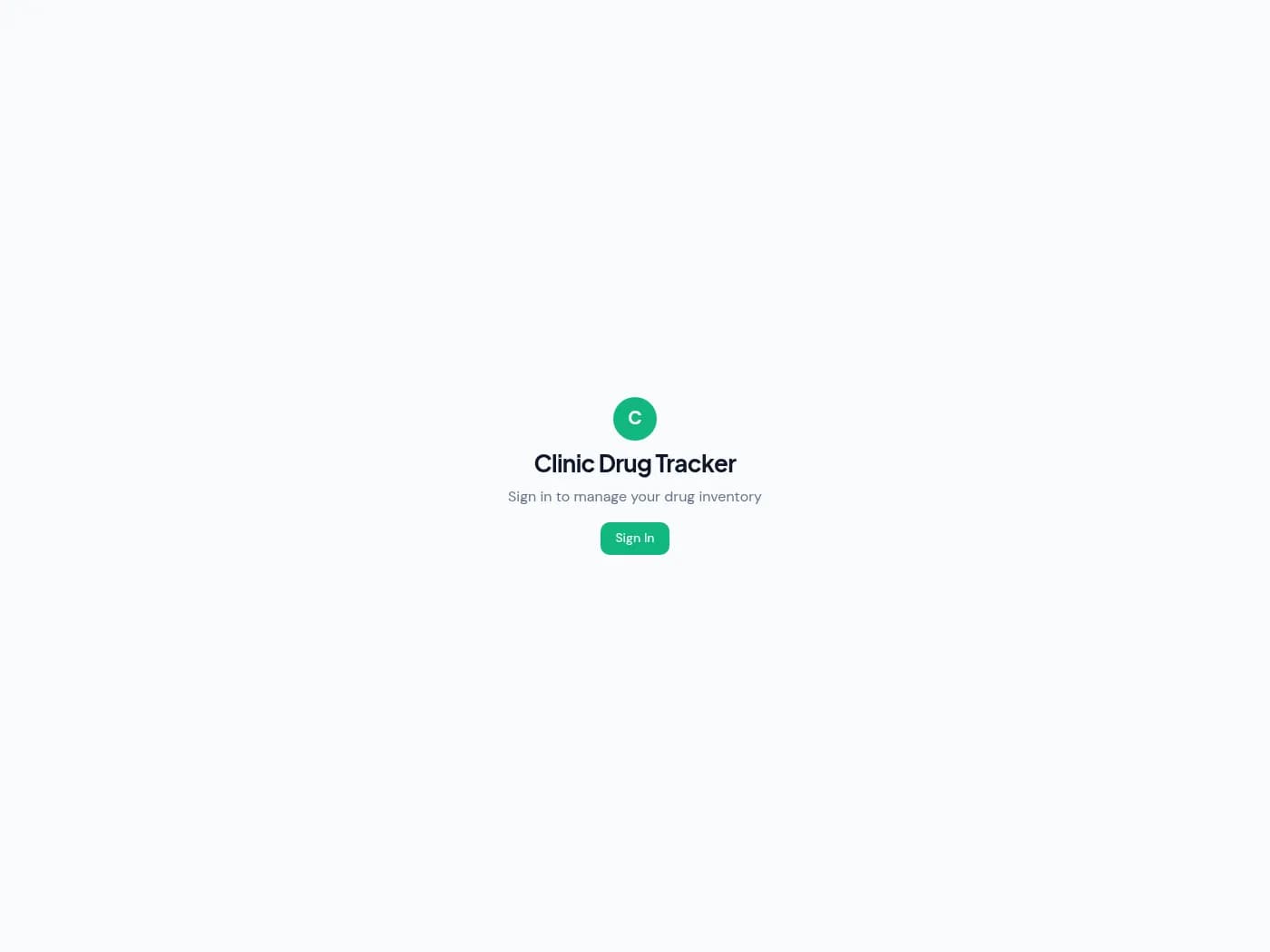 Clinic Drug Tracker