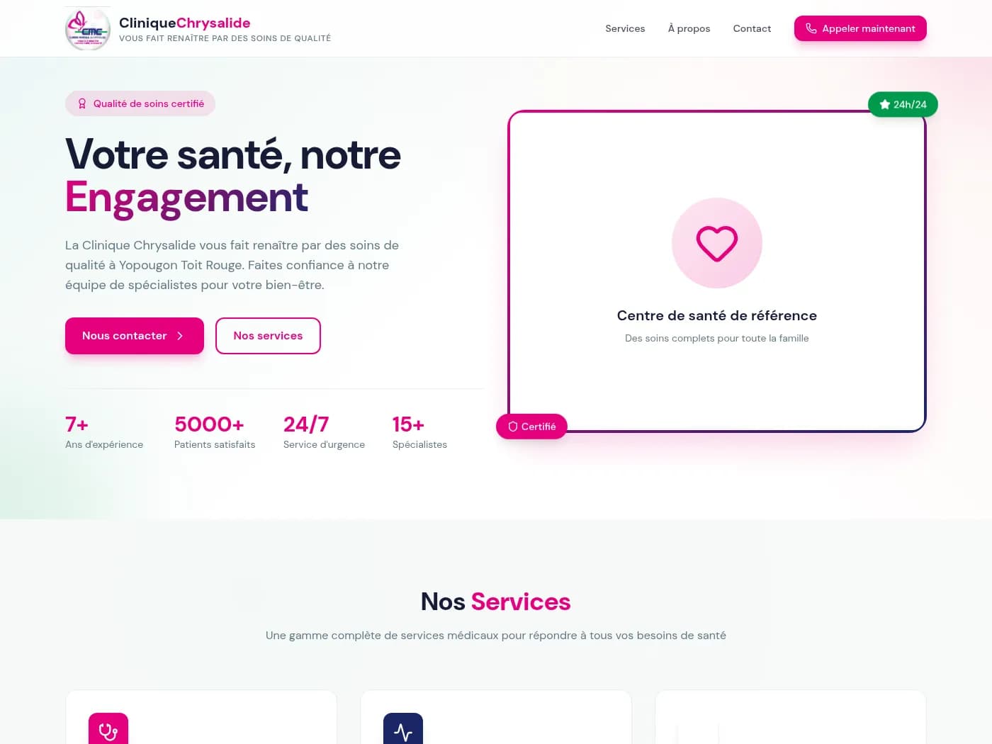 Chrysalide Clinic Portal