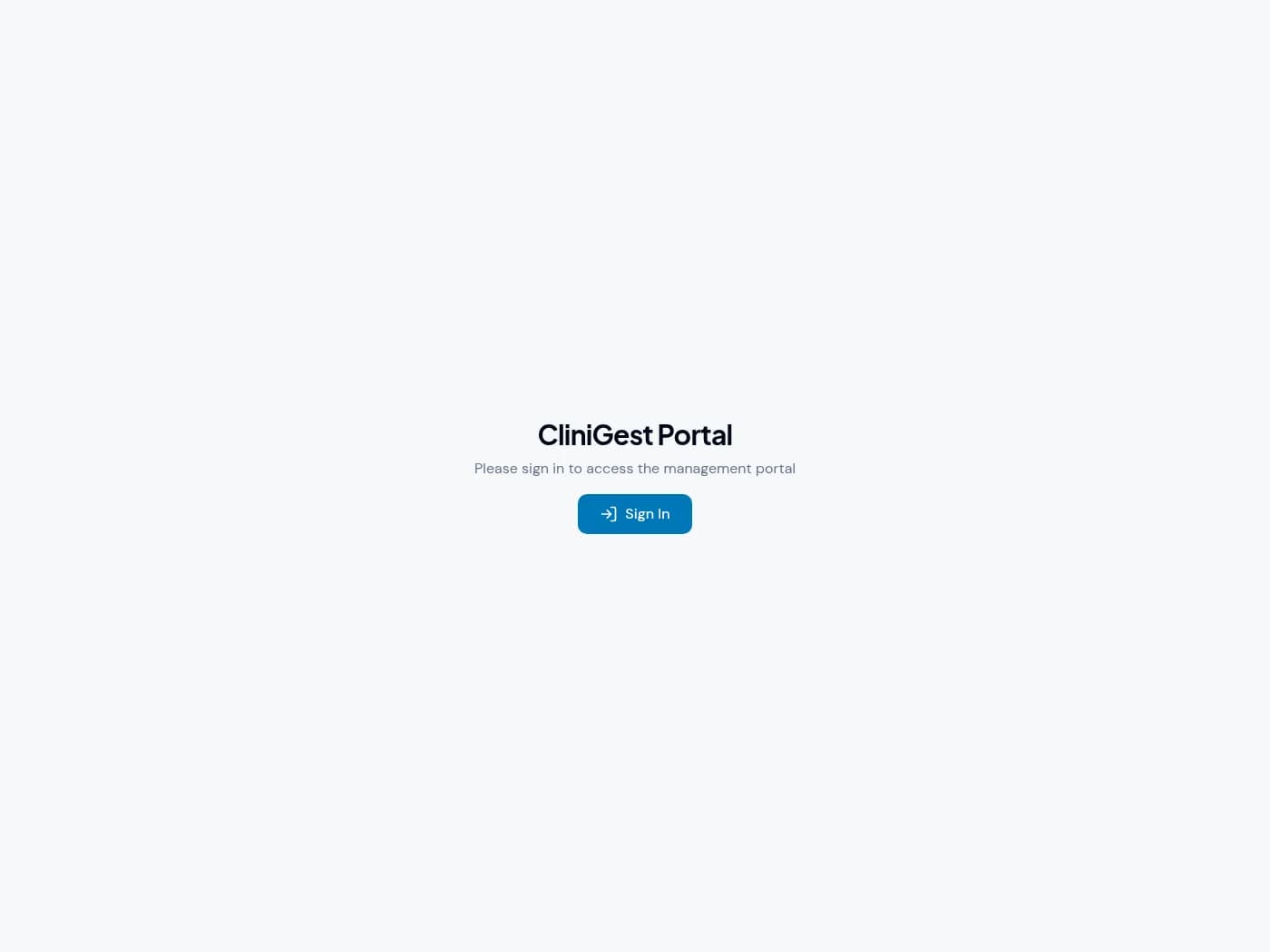 CliniGest Portal