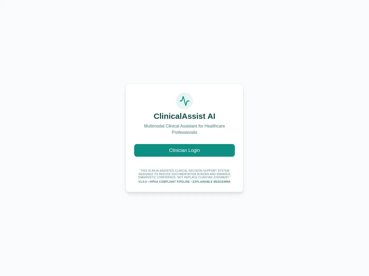 ClinicalAssist AI Suite