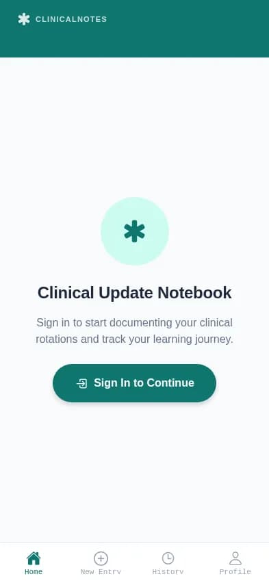 Clinical Update Notebook