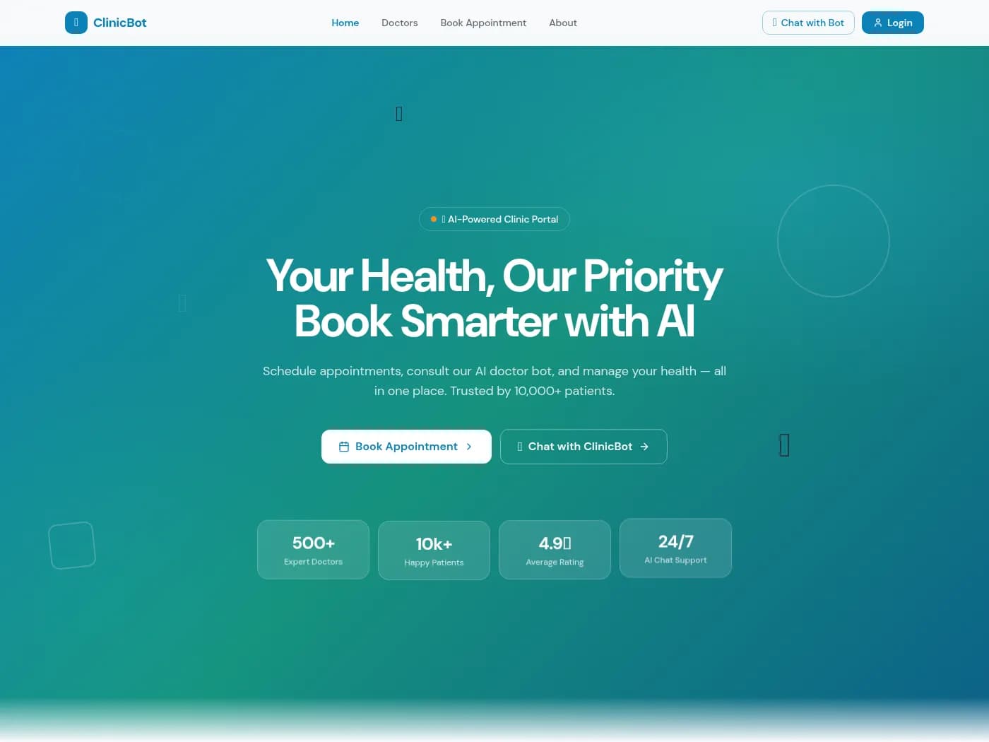 ClinicBot Portal