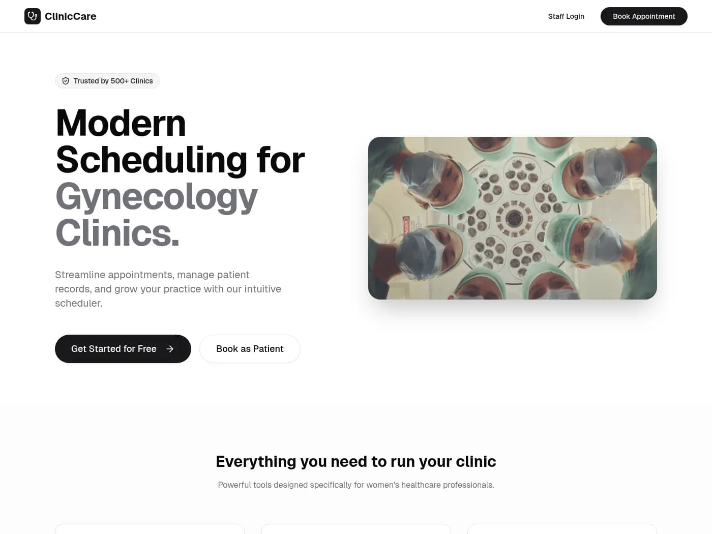 ClinicCare Scheduler