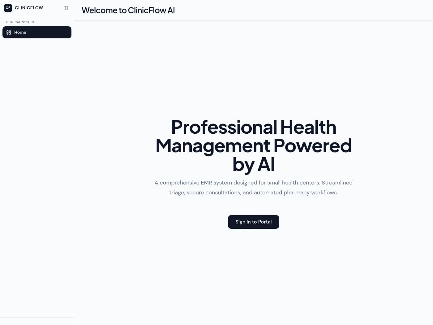 ClinicFlow AI EMR