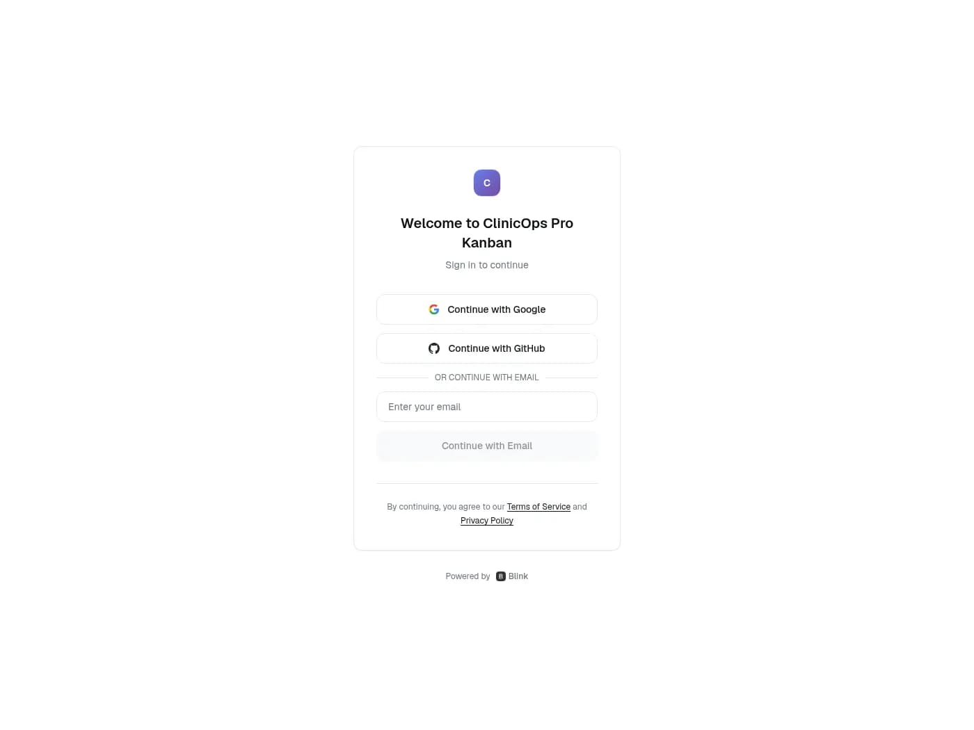 ClinicOps Pro Kanban
