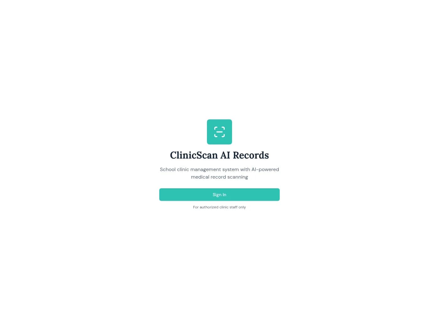 ClinicScan AI Records