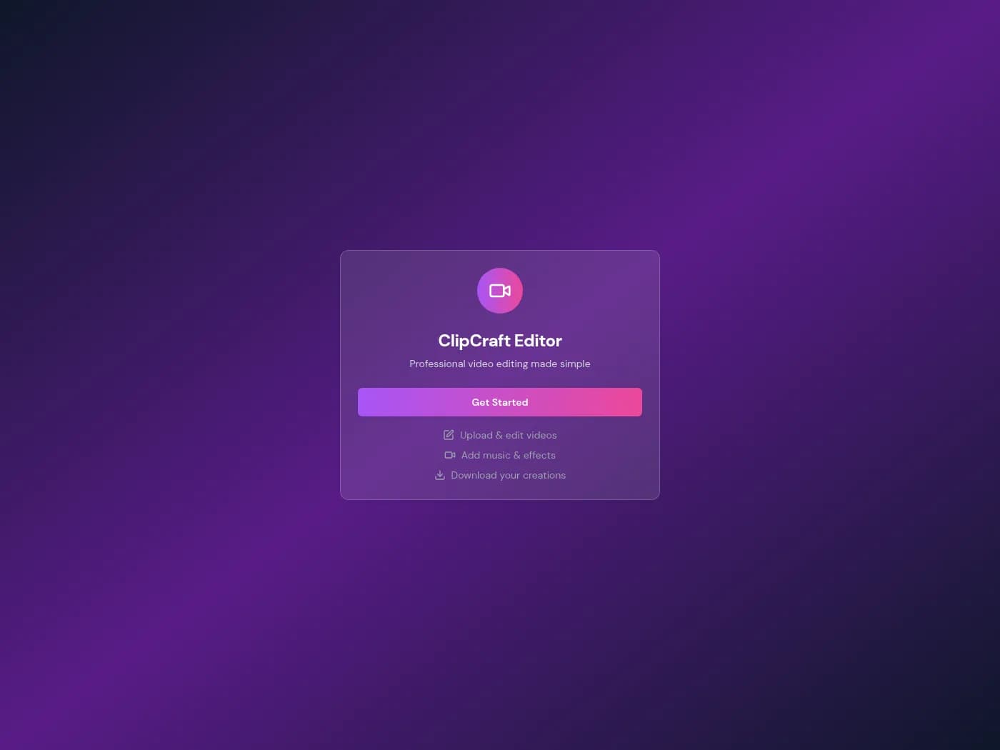 ClipCraft Editor