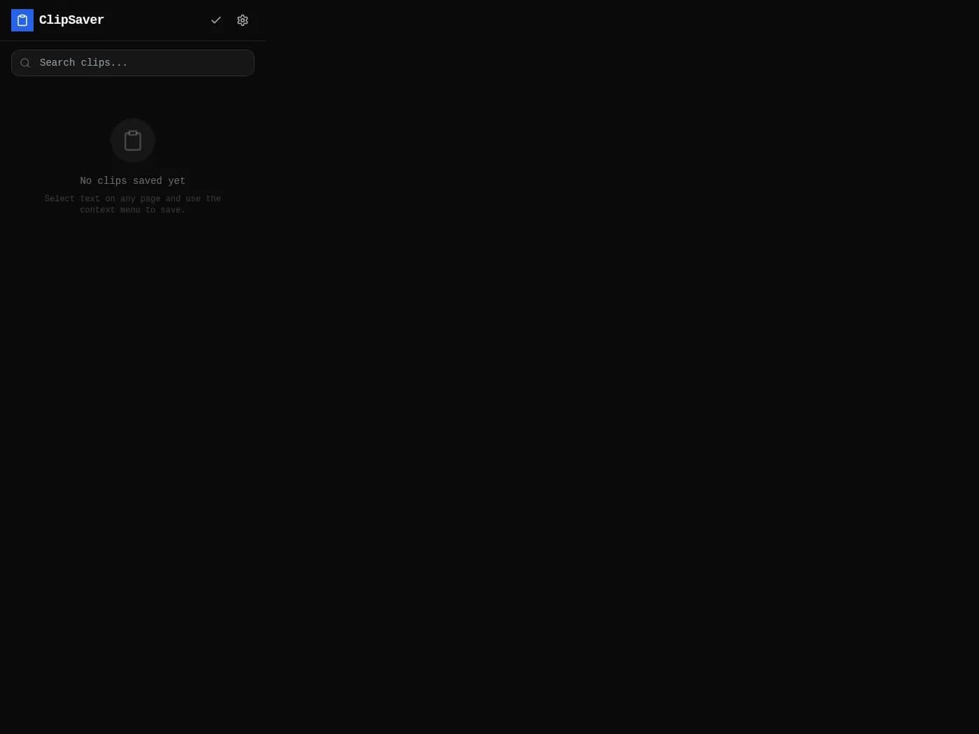 ClipSaver Extension