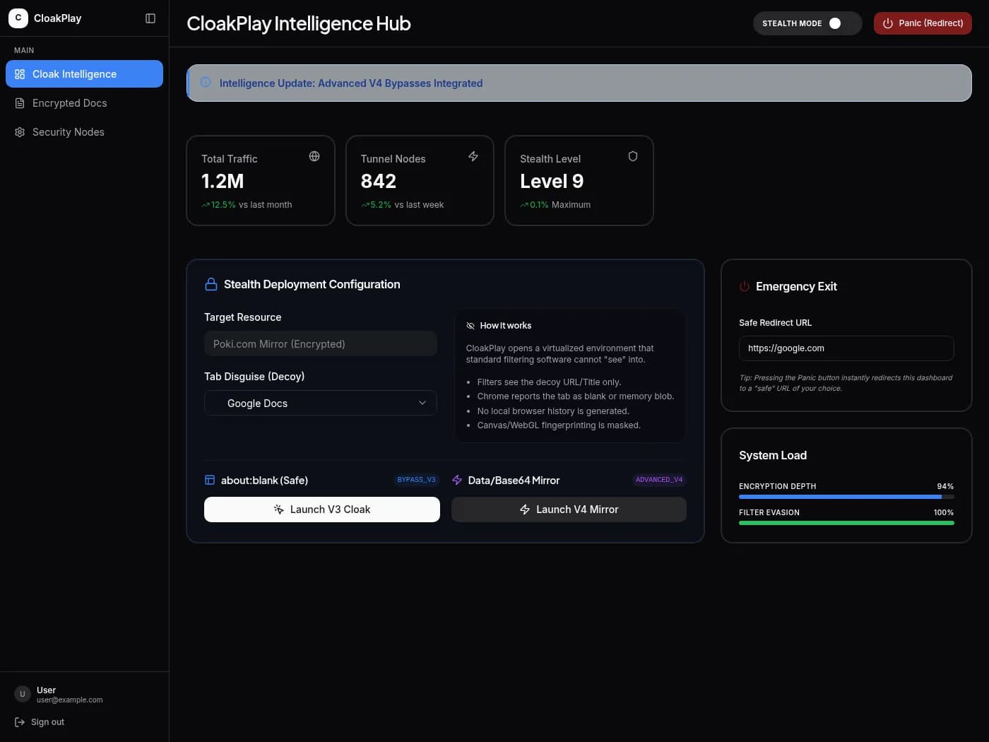 CloakPlay Portal