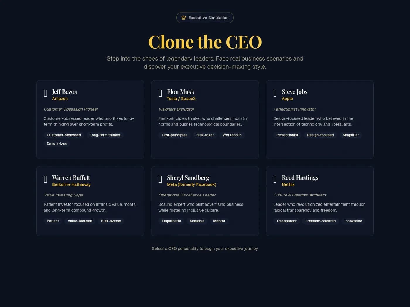 Clone the CEO