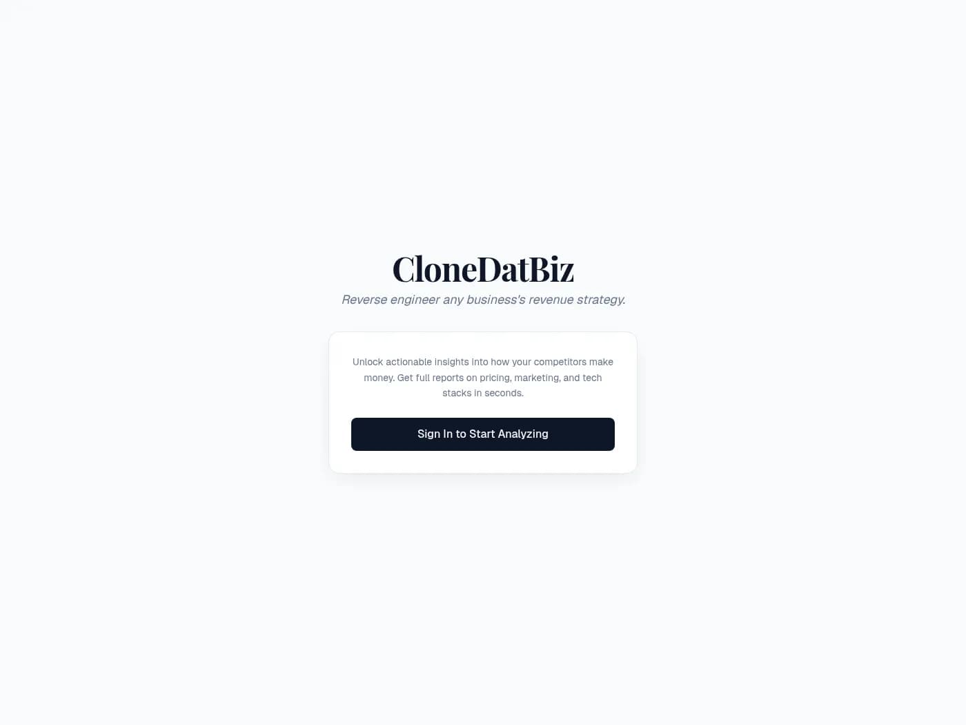 CloneDatBiz Analyzer