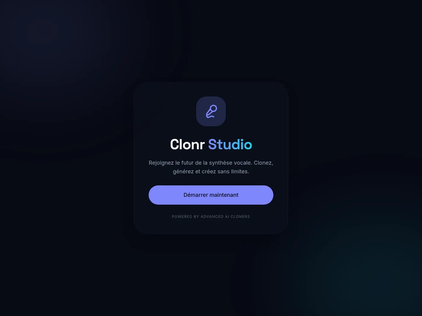 Clonr Voice Studio