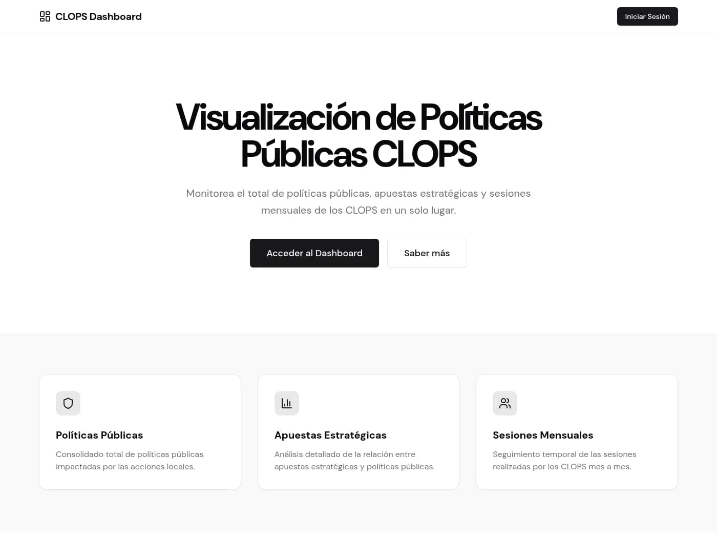 CLOPS Policy Dashboard
