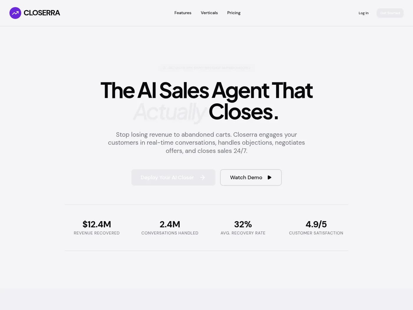 Closerra AI Sales Closer