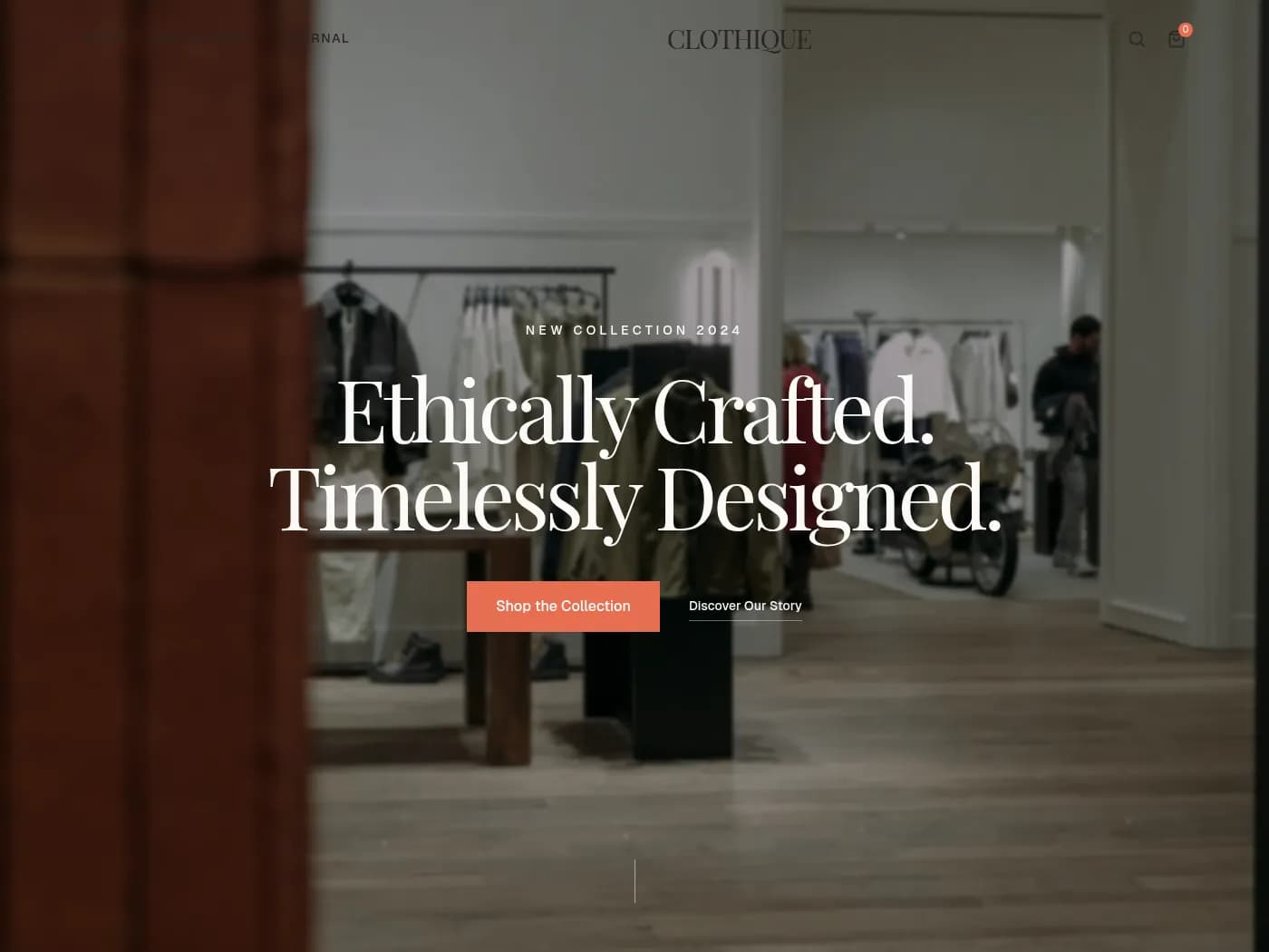 Clothique Landing Page