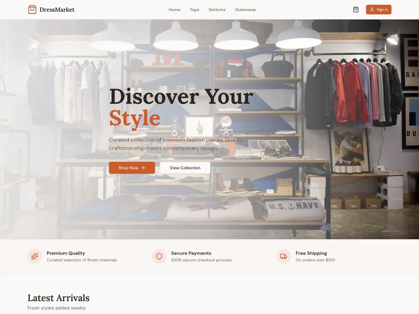 DressMarket Platform