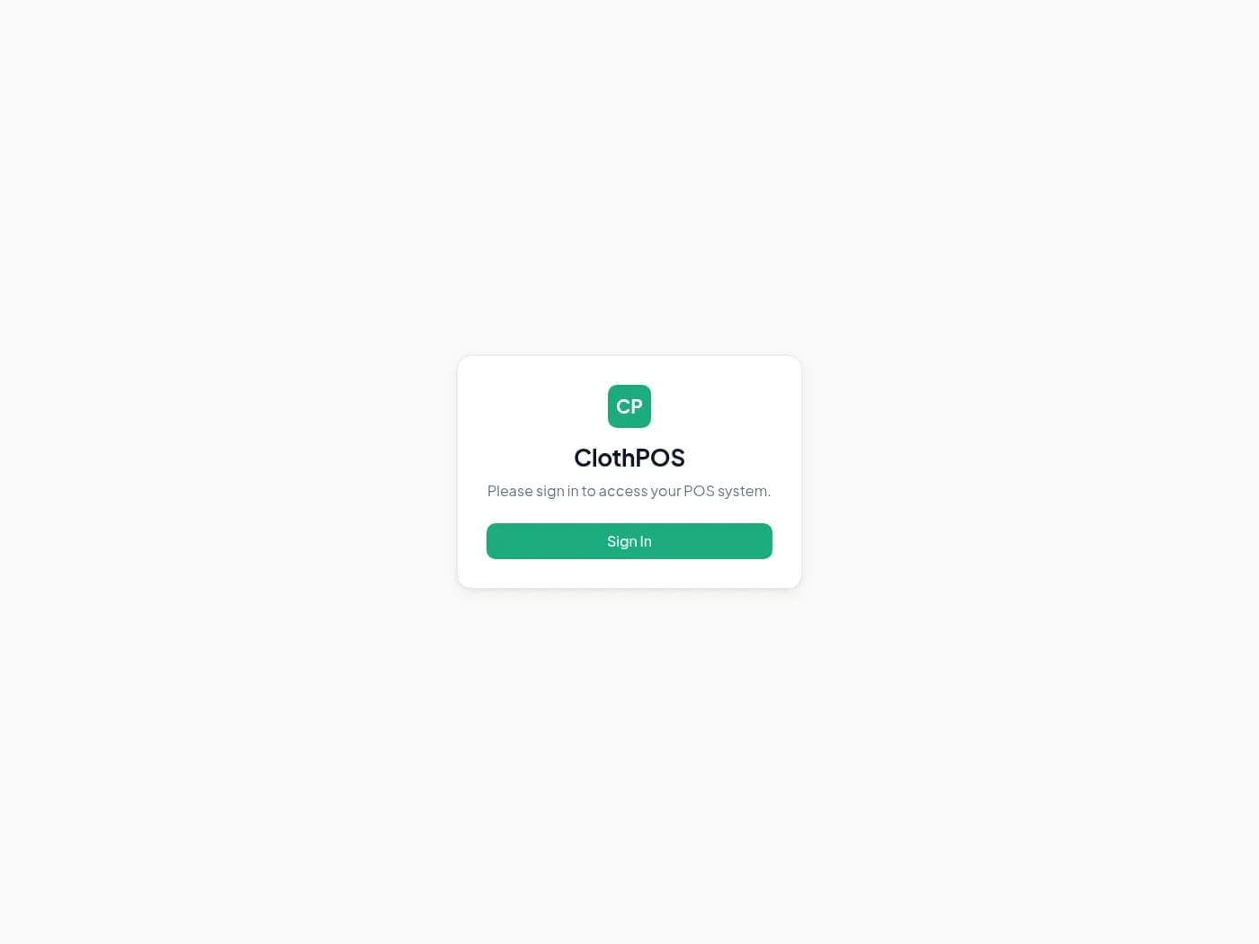 ClothPOS System
