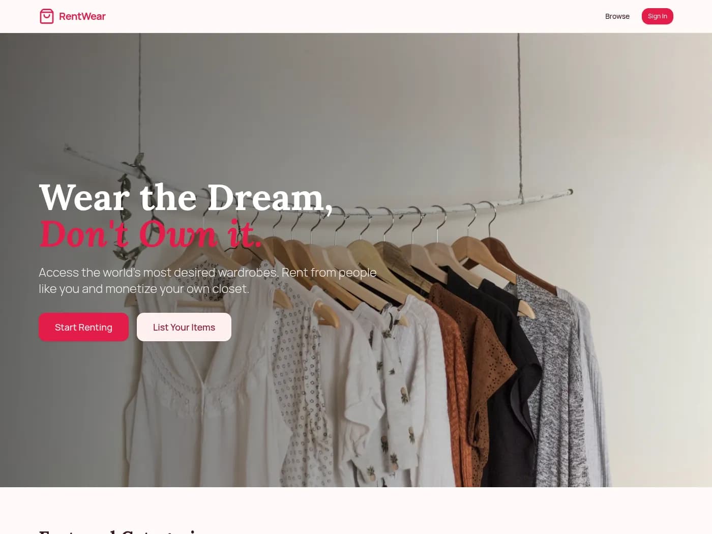 RentWear MVP
