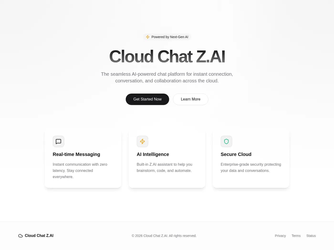 Cloud Chat Z.AI