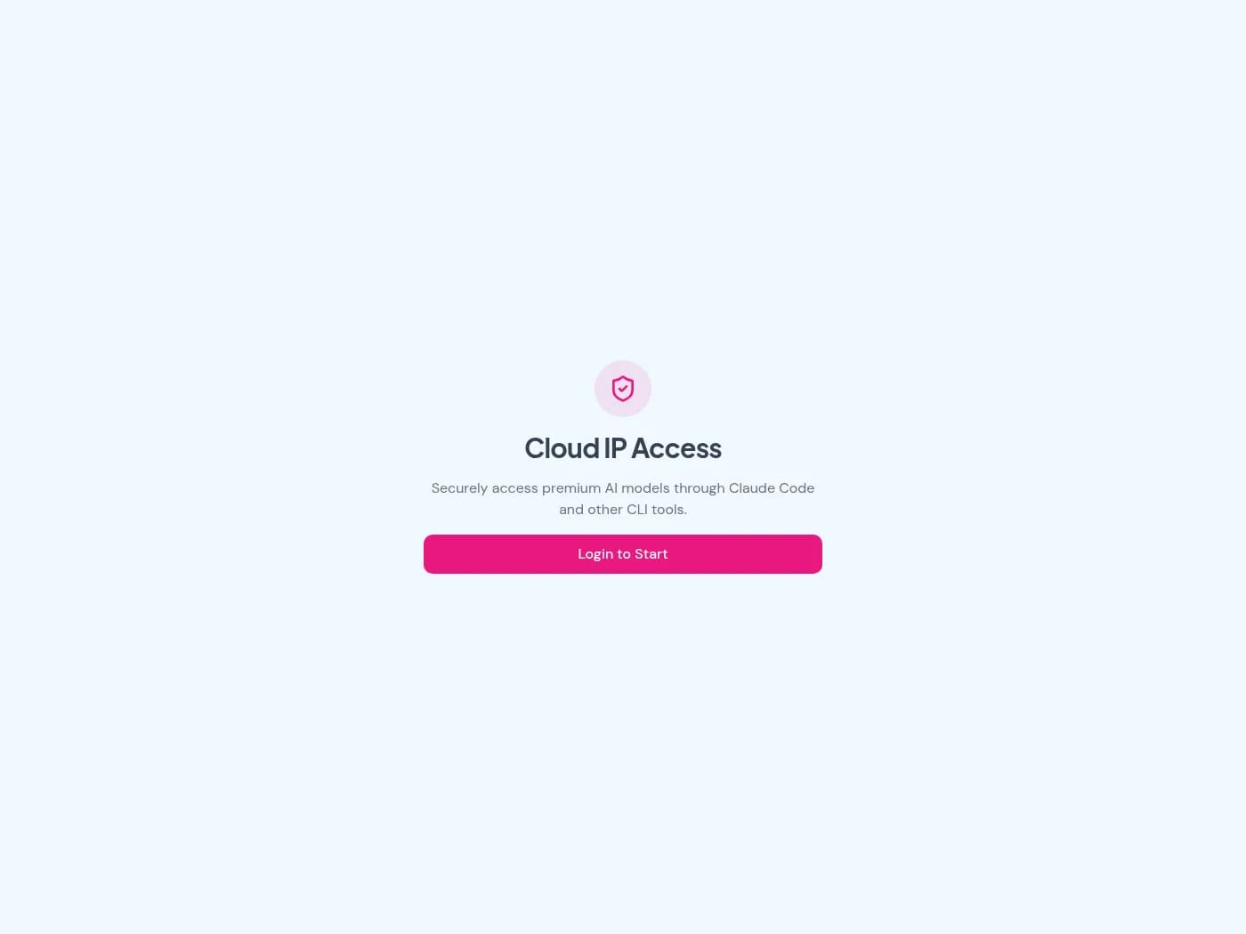 Cloud IP Access Key