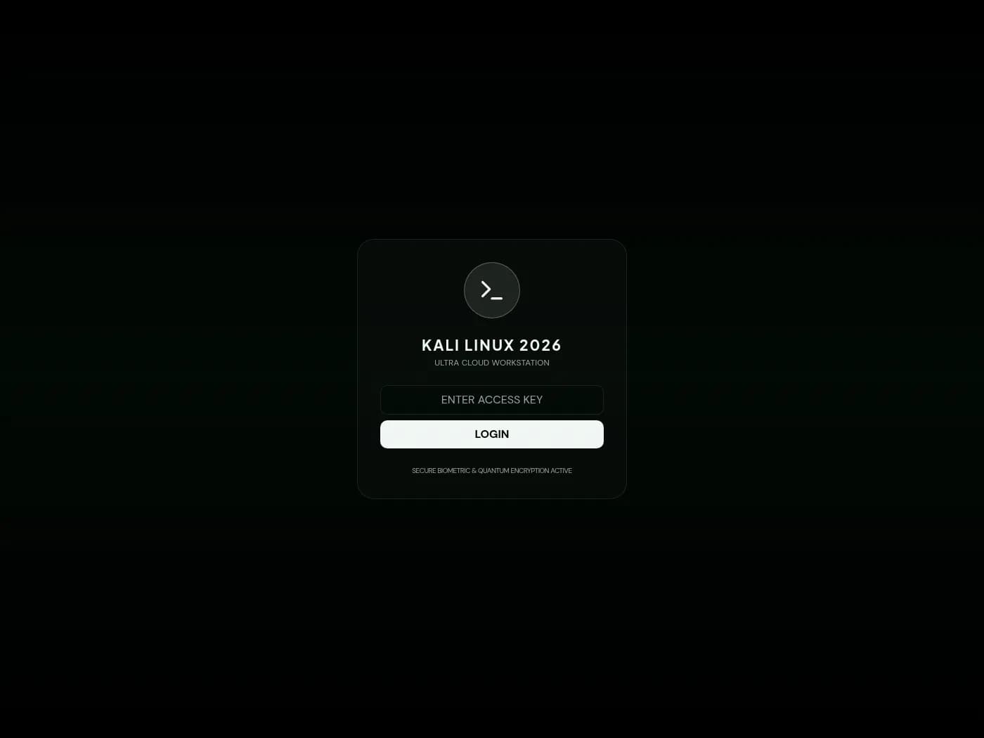 Ultra Cloud Kali Workstation