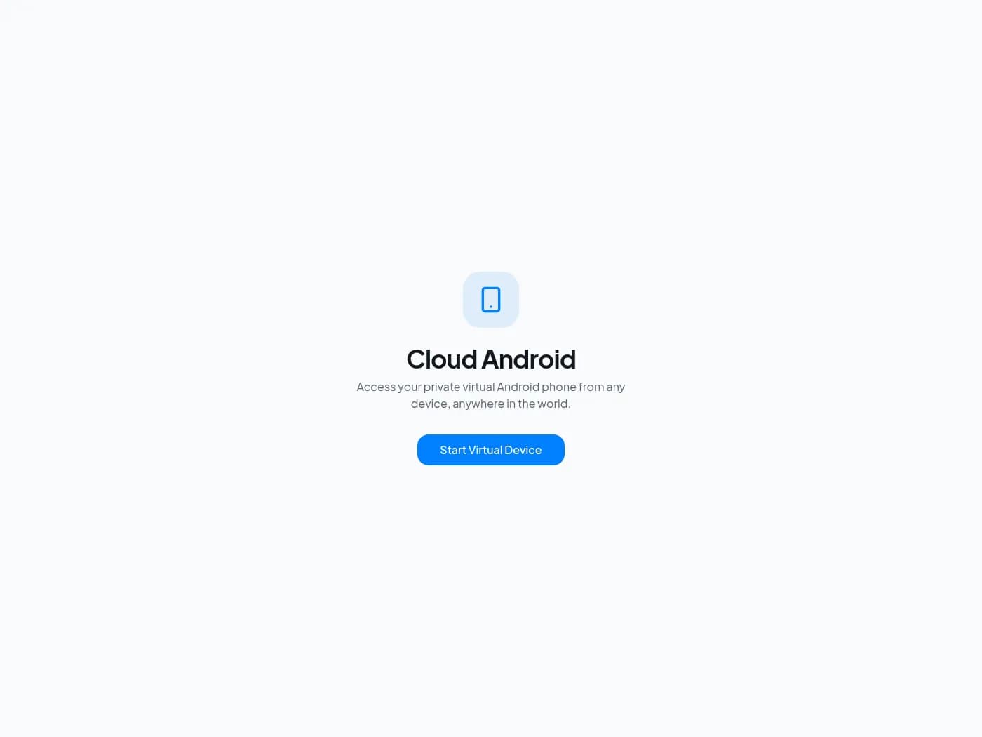 Cloud Phone Virtual Android