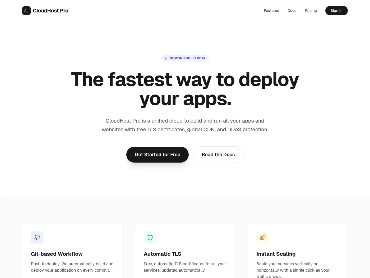 CloudHost Pro