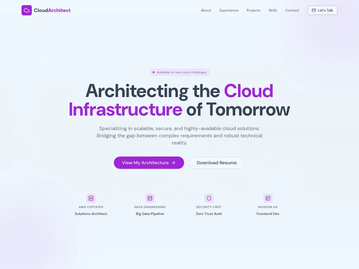 Cloud Portfolio Profile