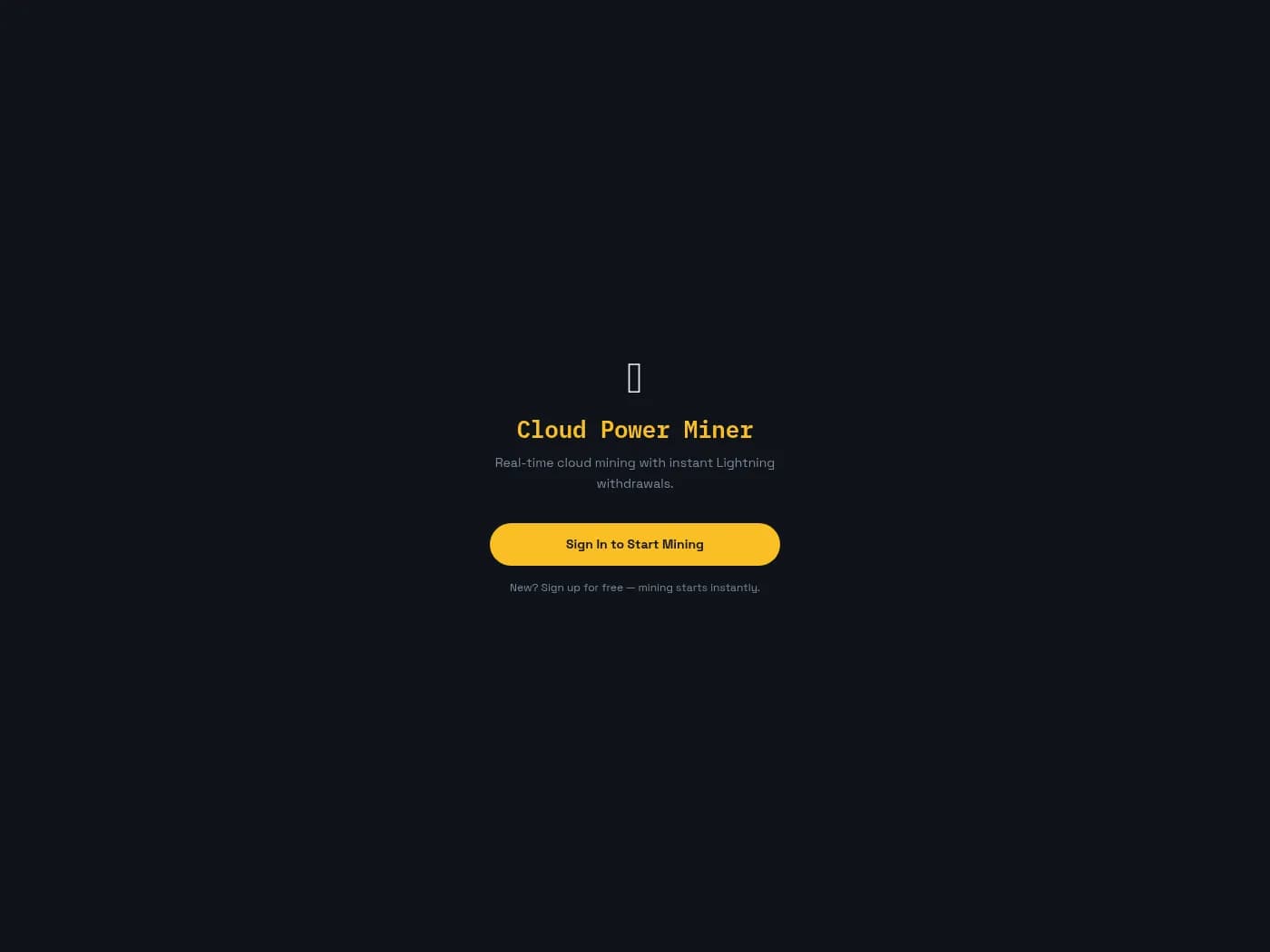 Cloud Power Miner