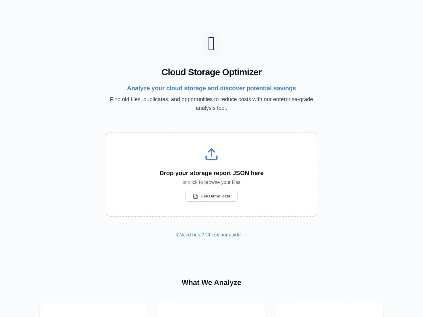 Cloud Optimizer Redesign