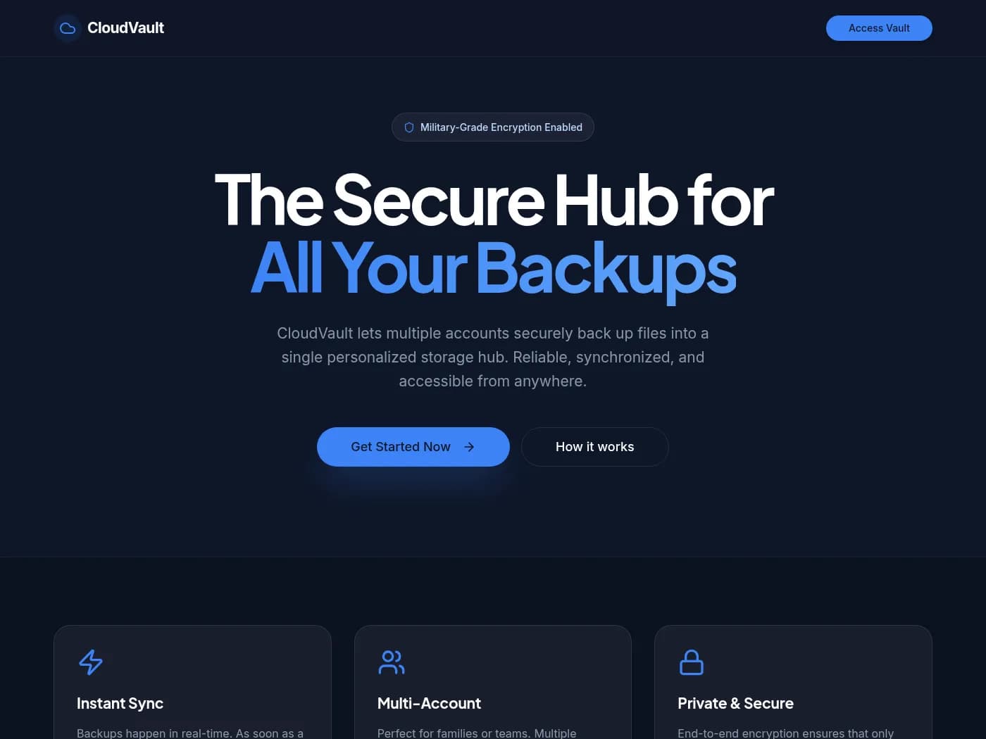 CloudVault Backup