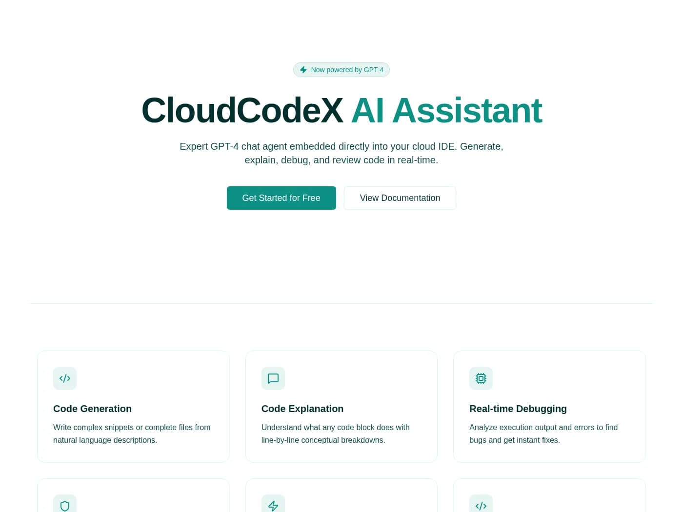 CloudCodeX AI Assistant