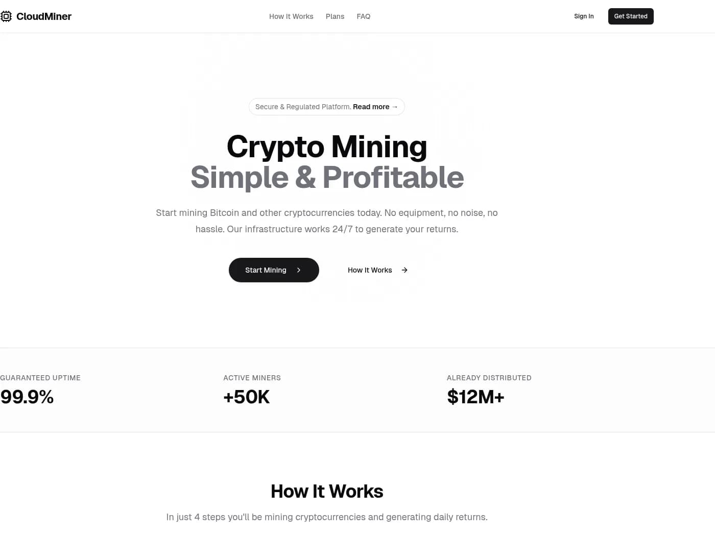 CloudMiner Clone