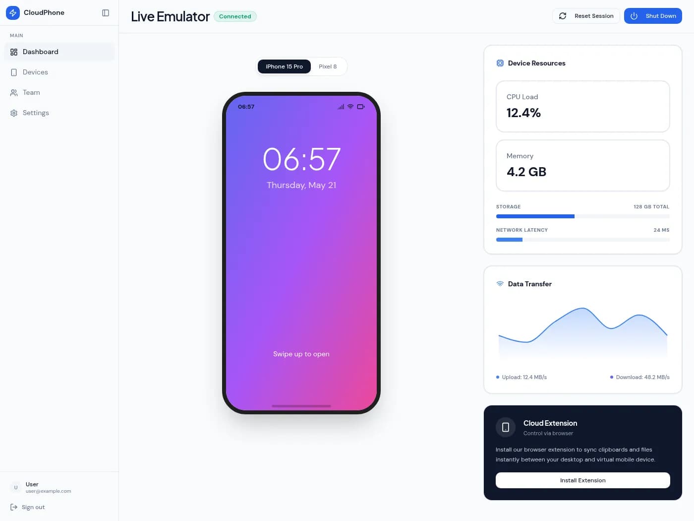 CloudPhone Playground