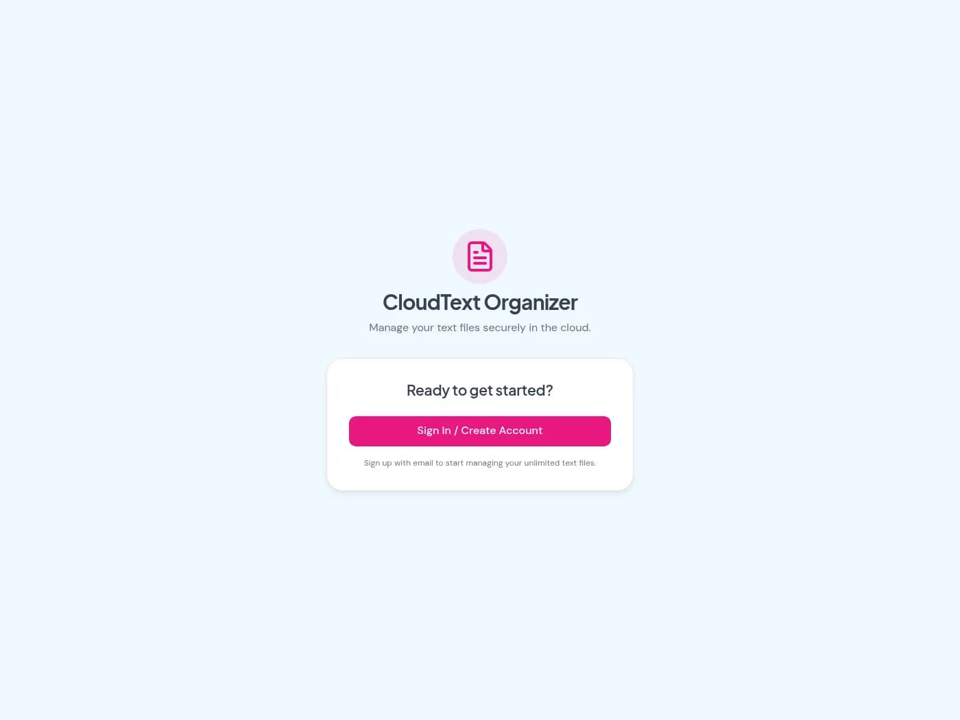 CloudText Organizer