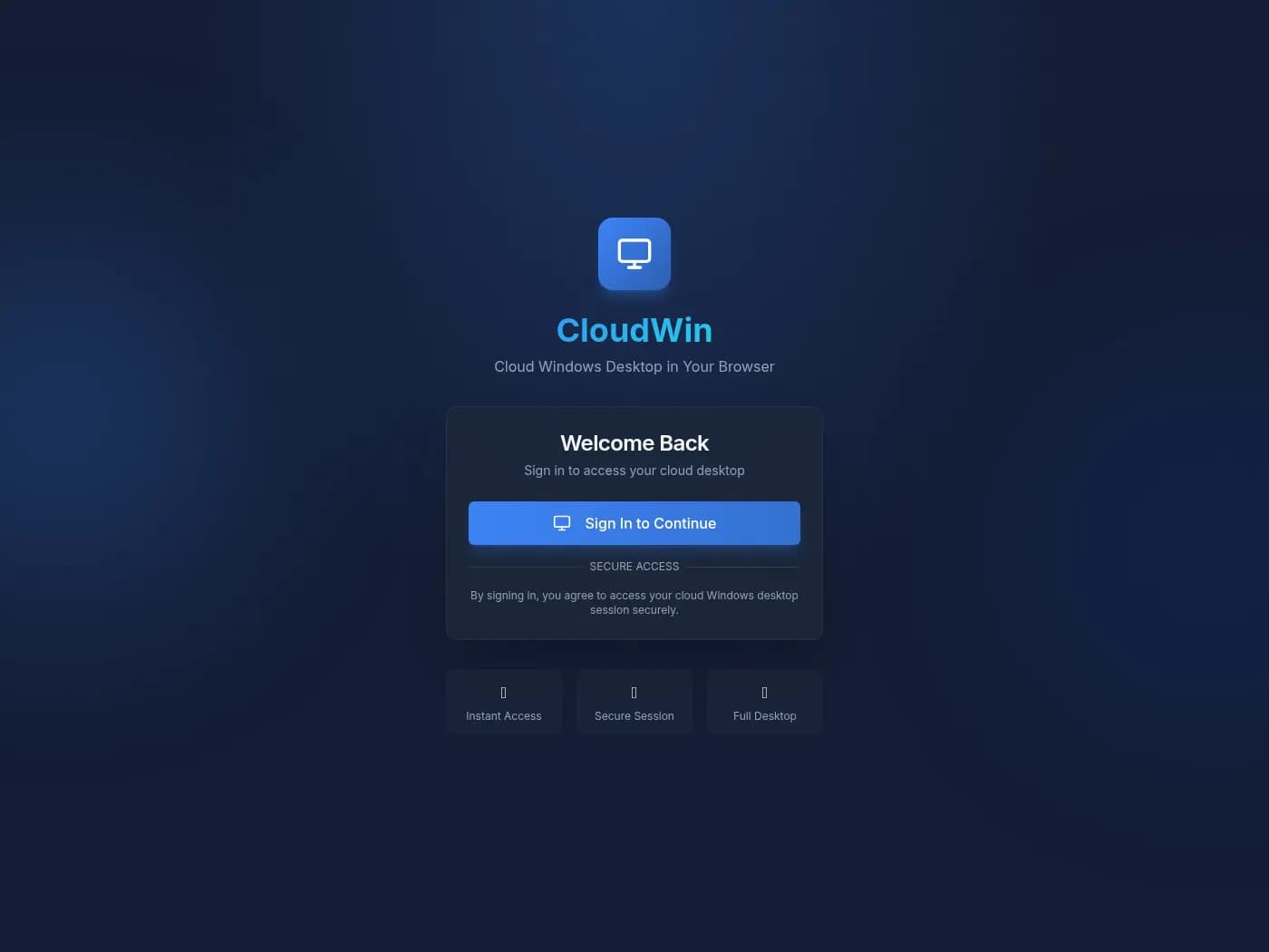 CloudWin Browser Desktop