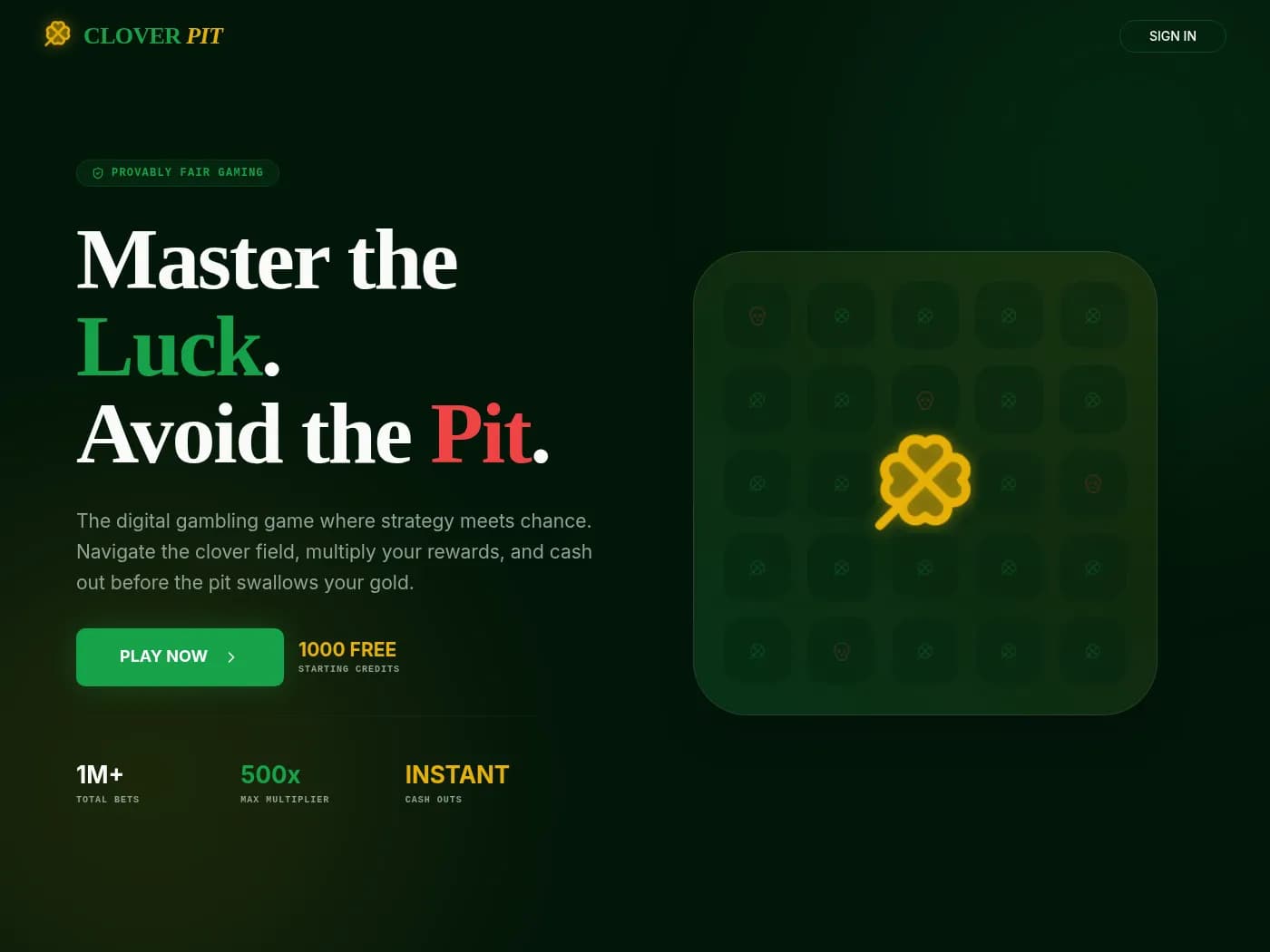 Clover Pit Game