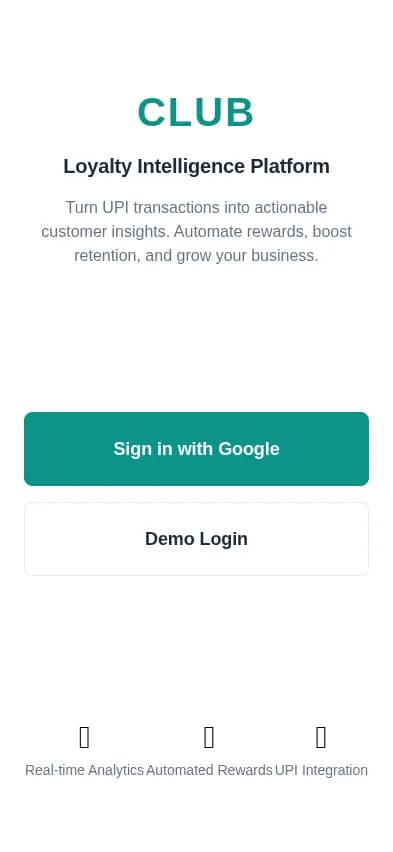 CLUB Loyalty Intelligence App